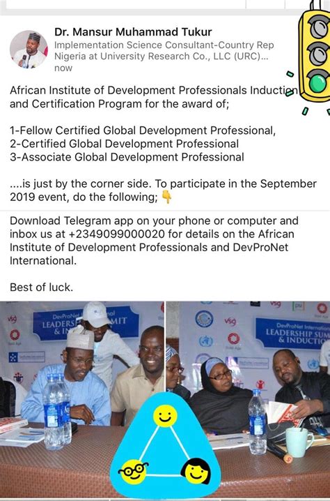 Hashim Isah Ibrahim Fcgdp On Linkedin We Are Known For The Best Get Certified By An African