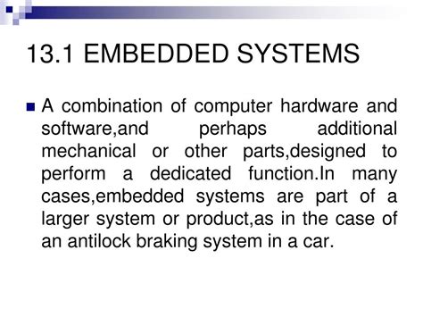 Ppt Operating System 13 Embedded Operating Systems Powerpoint