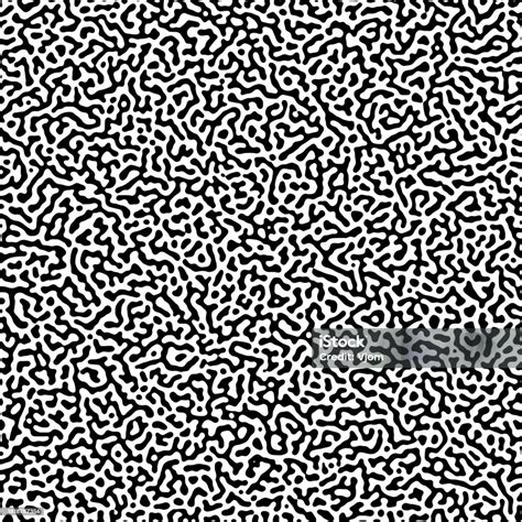 추상 흑백 반응 확산 환각 패턴 배경 유기 라인 아트 생물학적 벽지 튜링 생성 알고리즘 설계 강렬하고 밝은 색상에 대한 스톡 벡터 아트 및 기타 이미지 Istock