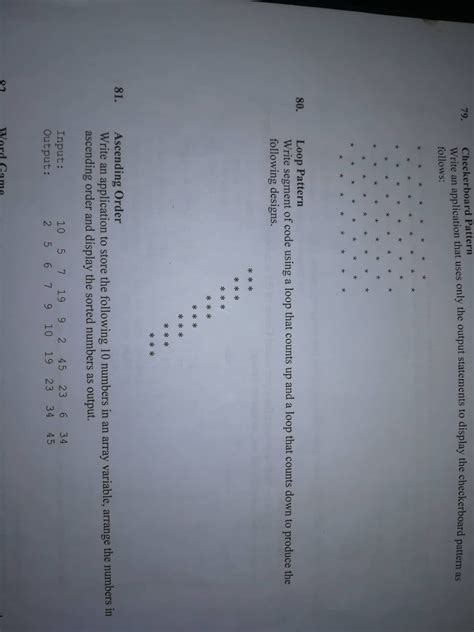 Solved Write Segment Of Code Using A Loop That Counts Up And