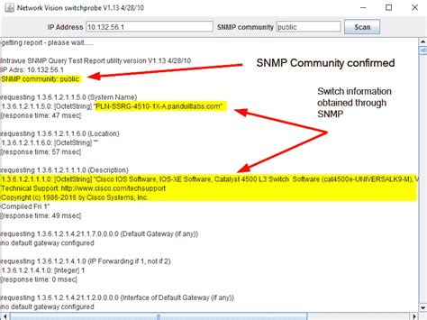 Verifying SNMP On Fully Managed Switches
