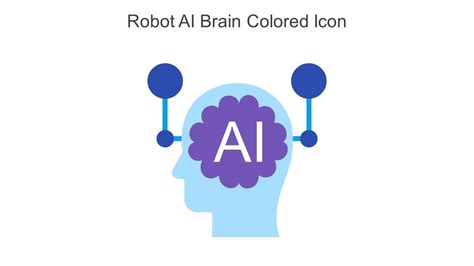 Robot Ai Brain Colored Icon In Powerpoint Pptx Png And Editable Eps Format Ppt Slide