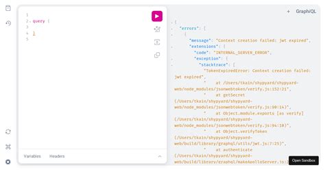 Graphiql Codesandbox