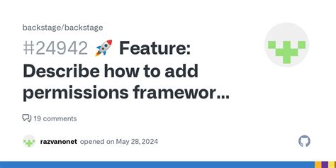 🚀 Feature Describe How To Add Permissions Framework With The New Backend System · Issue 24942