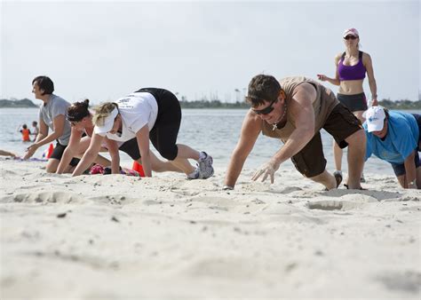 Participants Push Their Bodies At Beach Boot Camp Hurlburt Field