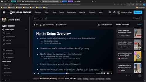 leonardo collazo on linkedin day 28 learning about nanite in unreal