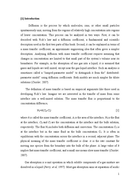 Lab Report Pdf Diffusion Gases