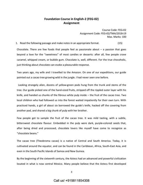 Feg 02 Foundation Course In English 2 Solved Assignment 2022 2023 Free Solved Assignment 2024