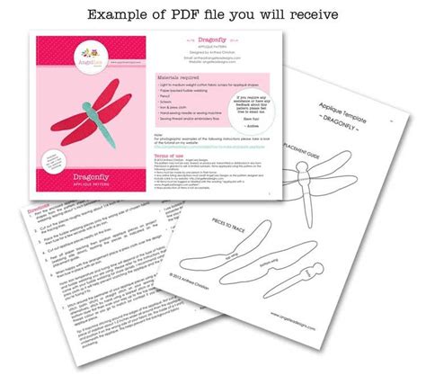 Any 10 Applique Templates You Choose Designs Multiple Etsy