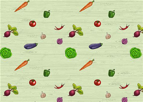 Seamless Pattern Vegetables Background Vegetables Banner Vegetable Set Vegetables Background
