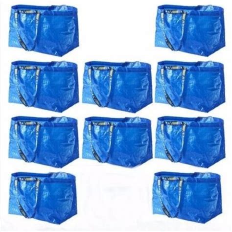 Ikea Storage And Organization Ikea Frakta Shopping Bag Large 9 Gallon Blue 21 X14 X13 Poshmark