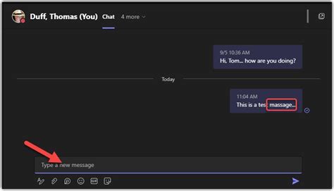 editing your last microsoft teams chat message with the up arrow key