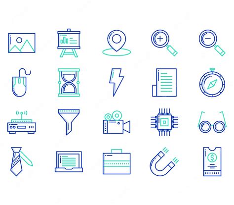premium vector user interface basic ui icon set web icon