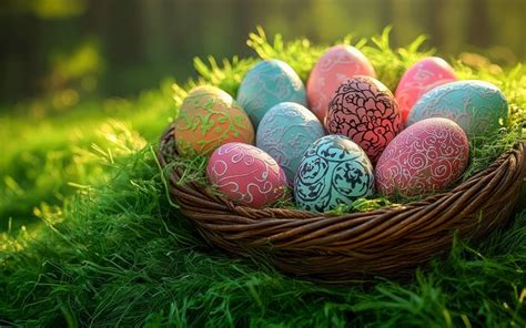다운로드 부활절 달걀 푸른 잔디 봄 부활절 축복 받으세요 부활절 달걀로 배경 다채로운 계란 부활절 바탕 화면 무료 데스크톱 용 무료 데스크톱 용 그림