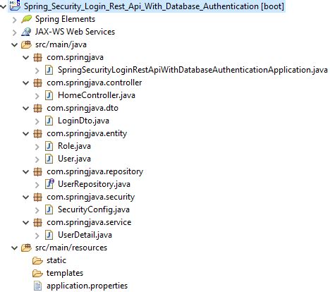 Spring Security Login Rest Api With Database Authentication