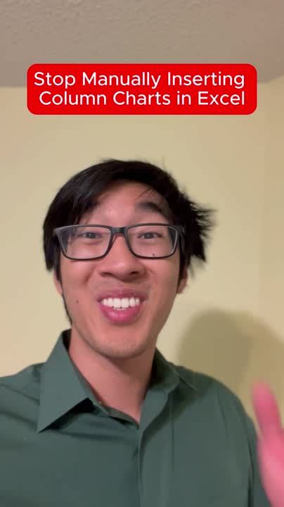 Grant Huang On Linkedin How To Instantly Insert Column Charts In Excel