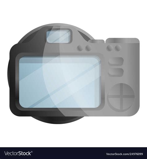 Tft Display Camera Icon Cartoon Style Royalty Free Vector