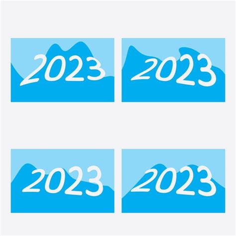 Premium Vector Year 2023 Icon Vector