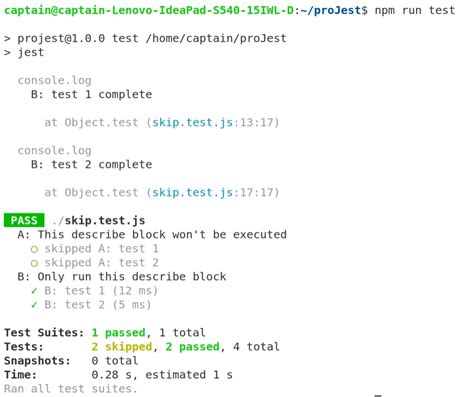 Skipping A Test With Jest Naukri Code