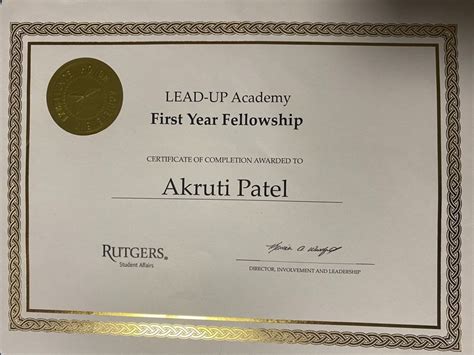Akruti Patel On Linkedin Excited To Share That Ive Completed My First Year Fellowship At Rutgers