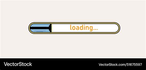 Loading Bar Concept Progress Data For Upload Vector Image