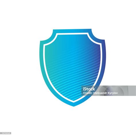 현대 선 파도 함께 최신 유행 플랫 스타일 디자인 아이콘을 방패 웹 사이트 디자인 로고 애플 리 케이 션 방패 상징 Ui 프레 젠 테이 션 벡터 그림을 흰색 배경에