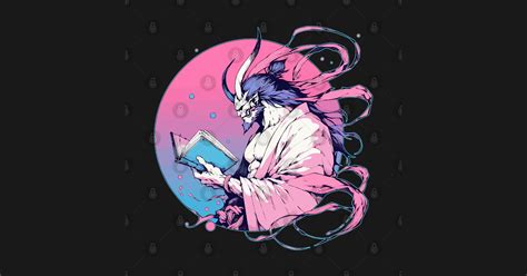 Oni Yokai Ogre Reading Book Bookworm Yokai T Shirt Teepublic