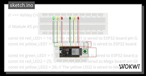 Module 5 Ashley Crockett Wokwi Esp32 Stm32 Arduino Simulator