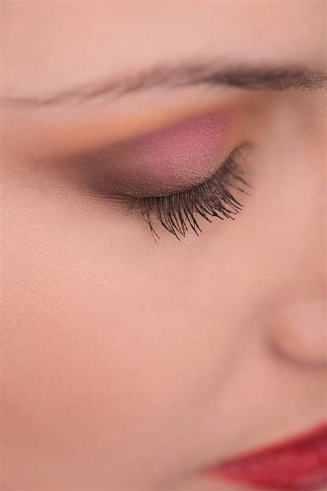 Removing Eye Make Up Stock Photo Image Of Makeup Cleaning