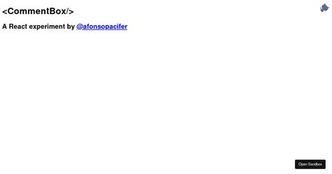 react comments codesandbox
