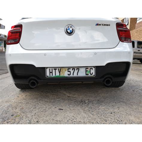 F Mtech MP Style Rear Diffuser Dual Single Pipe Exit