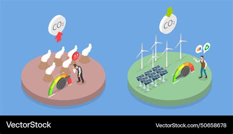 3d Isometric Flat Of Reduce Royalty Free Vector Image