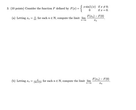solved 10 ﻿points ﻿consider the function f ﻿defined