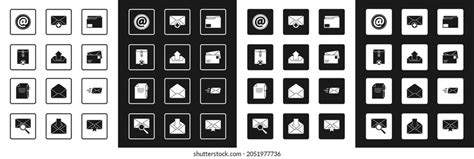 Set Document Folder Upload Inbox Delete Stock Vector Royalty Free 2051977736 Shutterstock