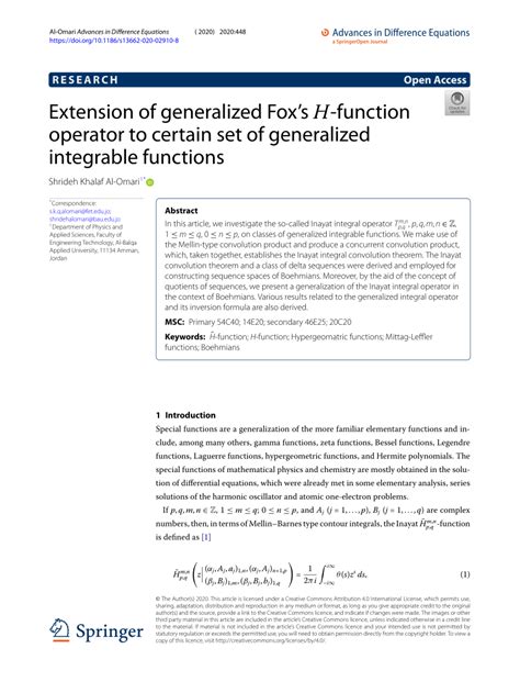 pdf extension of generalized fox s h function operator to certain set of generalized