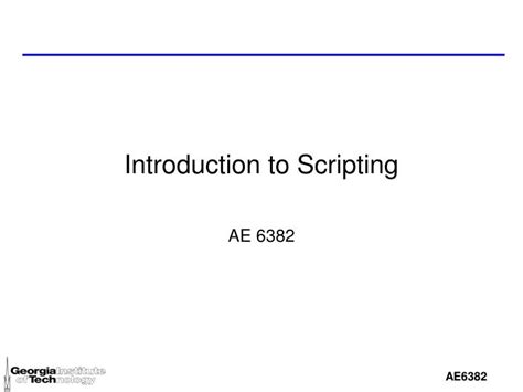 Ppt Introduction To Scripting Powerpoint Presentation Free Download