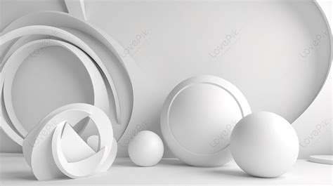 흰색 무대 배경에 기하학적 3d 추상 모양 3d 배경 기하학 배경 추상 배경 이미지 Hd 3d 기하학 추상 배경 사진 무료 다운로드 Lovepik