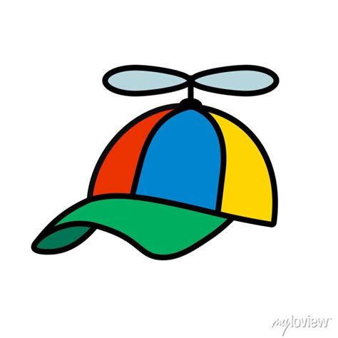 Pinwheel Hat Filled Outline Icon Clipart Image Isolated On White • Wall Stickers Equipment