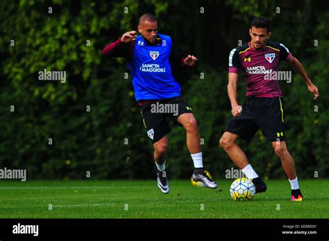 Charlie And Luke Kal During Training The S O Paulo Football Club Held