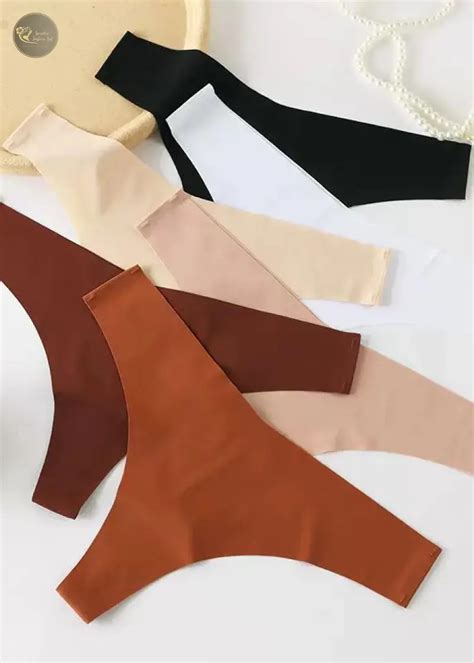 Ice Silk Thong Pants Womens Underwear Sexy Solid Color G String Low
