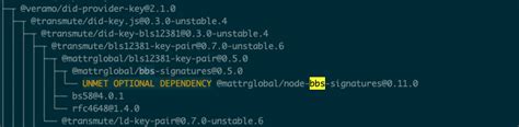 React Native Veramo Requires Mattrglobalnode Bbs Signatures Which