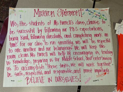 The Half Full Chronicles Creating A Classroom Mission Statement The Half Full Chronicles Creating A Classroom Mission Statement