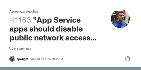 App Service Apps Should Disable Public Network Access Breaks Apps