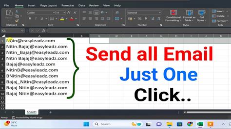 How To Send Multiple Gmail In Ms Excel With One Click Youtube