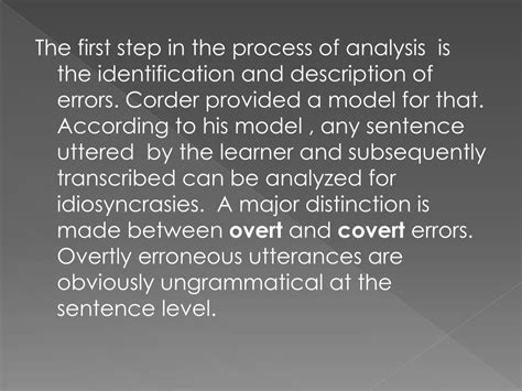 PPT ERROR ANALYSIS PowerPoint Presentation Free Download ID