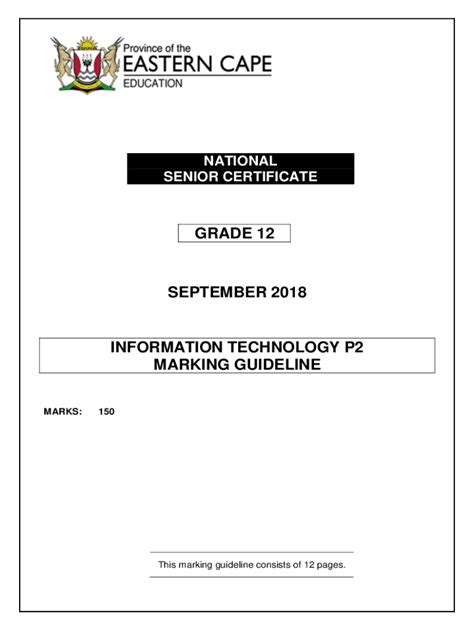 Fillable Online This Marking Guideline Consists Of 12 Pages Fax Email Fillable Online This Marking Guideline Consists Of 12 Pages Fax Email