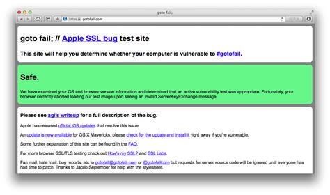 Mac Os X 10 9 2 與 Ios 7 0 6 一定要更新，補ssl安全大漏洞