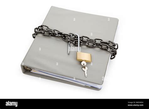 Lock And File Folder Concept Of Confidential Document Stock Photo Alamy