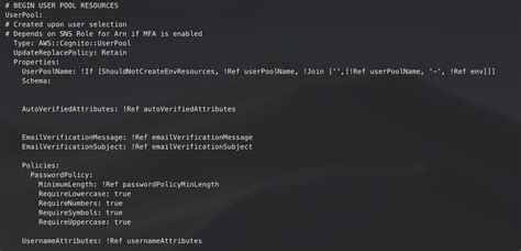 Generated Auth Template Is Broken By Lines · Issue 1250 · Aws Amplify