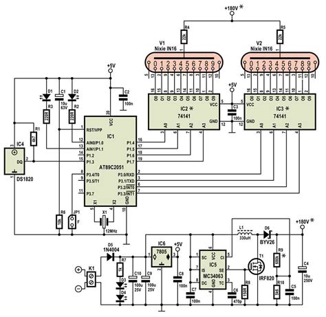Цифровой термометр на газоразрядных лампах Hamradio Дзен